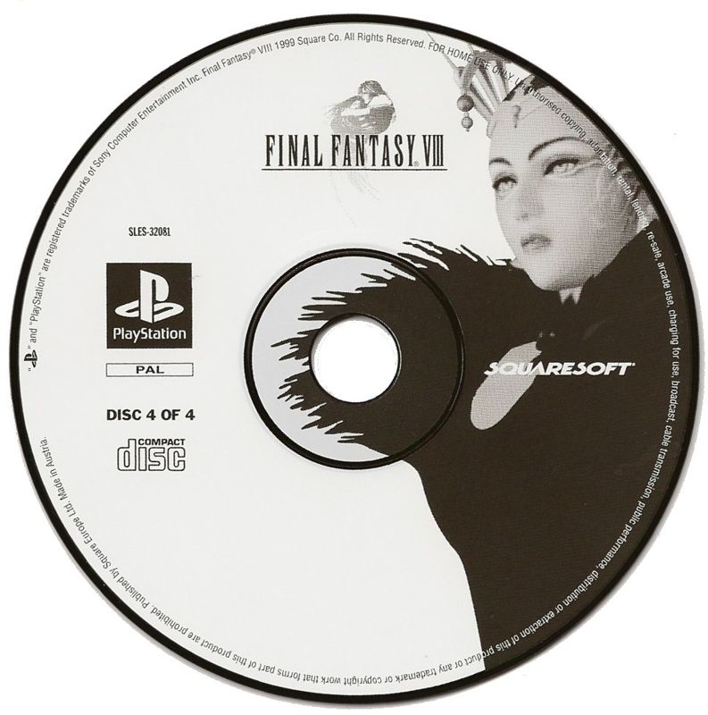 Final Fantasy VIII cover or packaging material - MobyGames