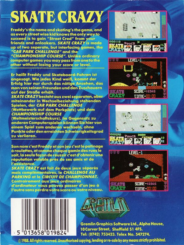 Skate Crazy cover or packaging material - MobyGames