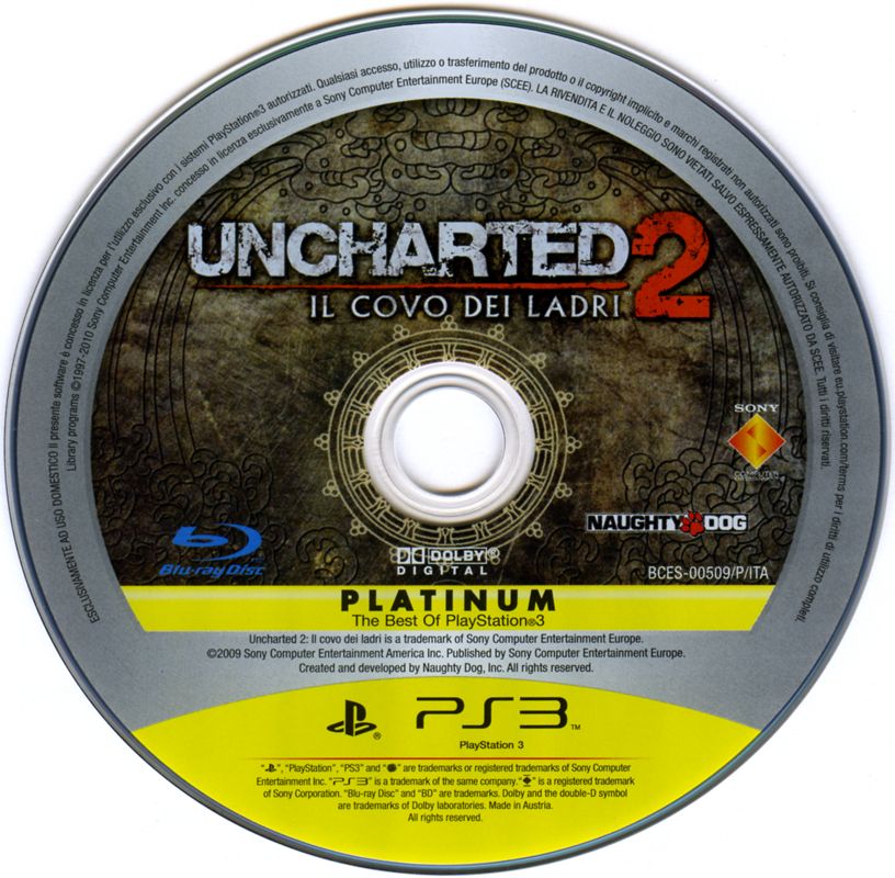 Uncharted 2: Among Thieves cover or packaging material - MobyGames
