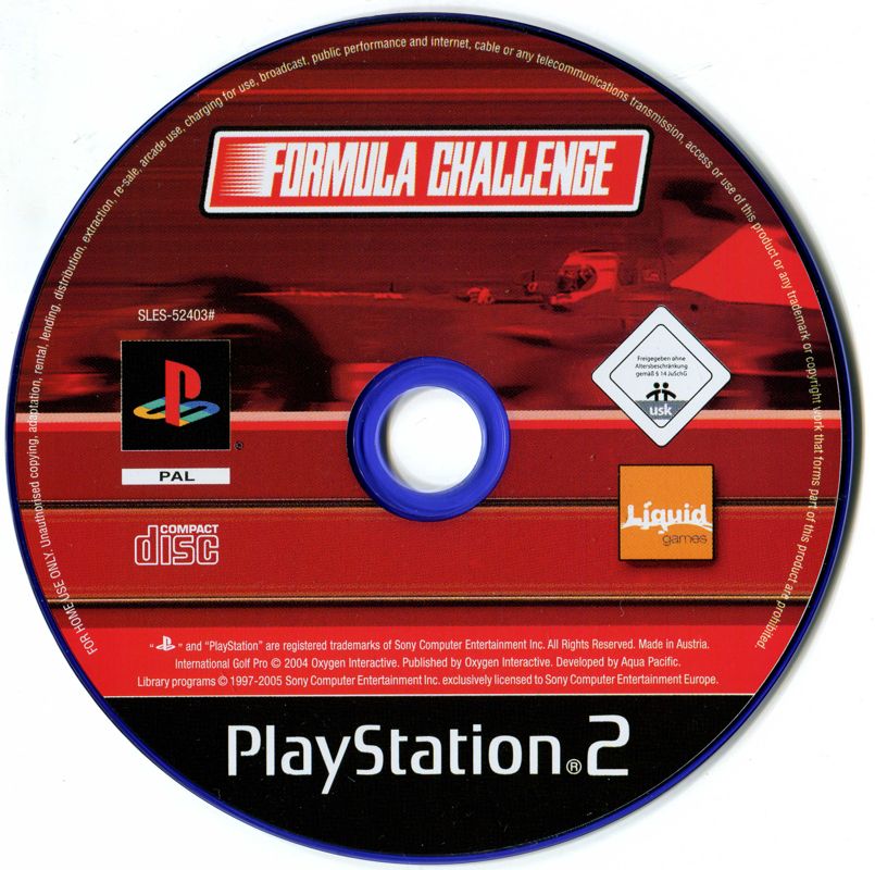 Formula Challenge cover or packaging material - MobyGames