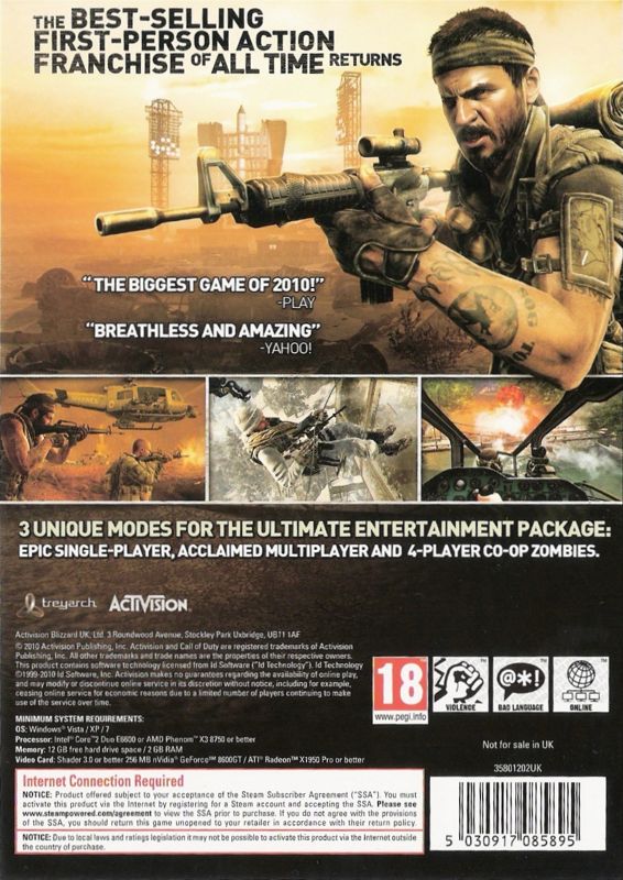 Call of Duty: Black Ops cover or packaging material - MobyGames