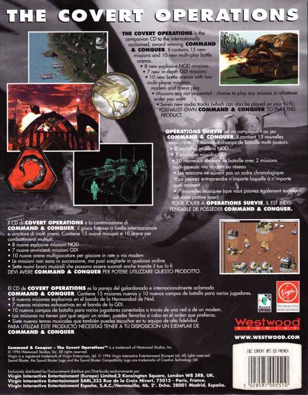 Command & Conquer: The Covert Operations cover or packaging material ...