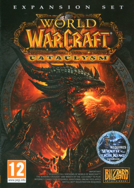 World of WarCraft: Cataclysm cover or packaging material - MobyGames