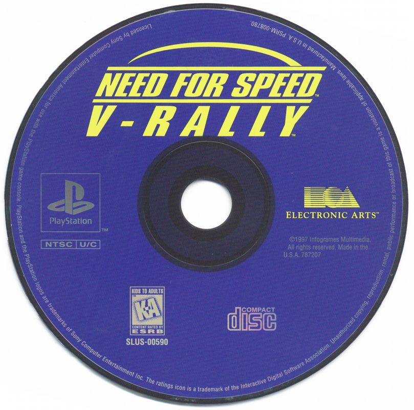 Need for Speed: V-Rally cover or packaging material - MobyGames
