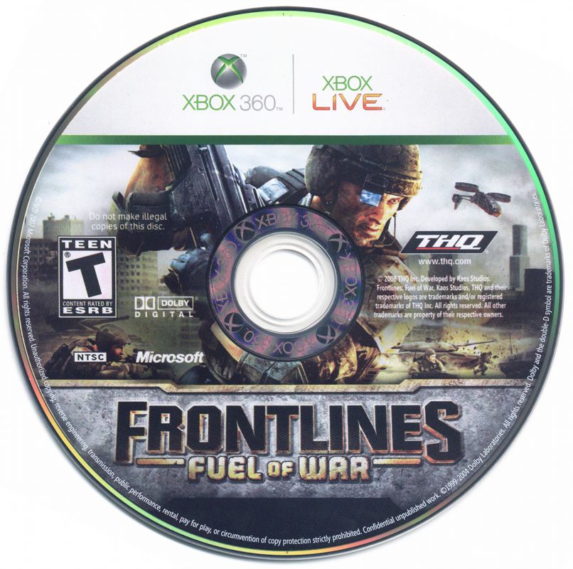 Frontlines: Fuel of War cover or packaging material - MobyGames