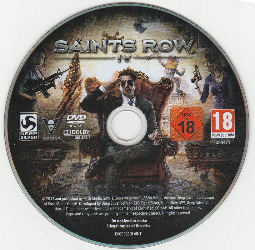 Saints Row IV cover or packaging material - MobyGames