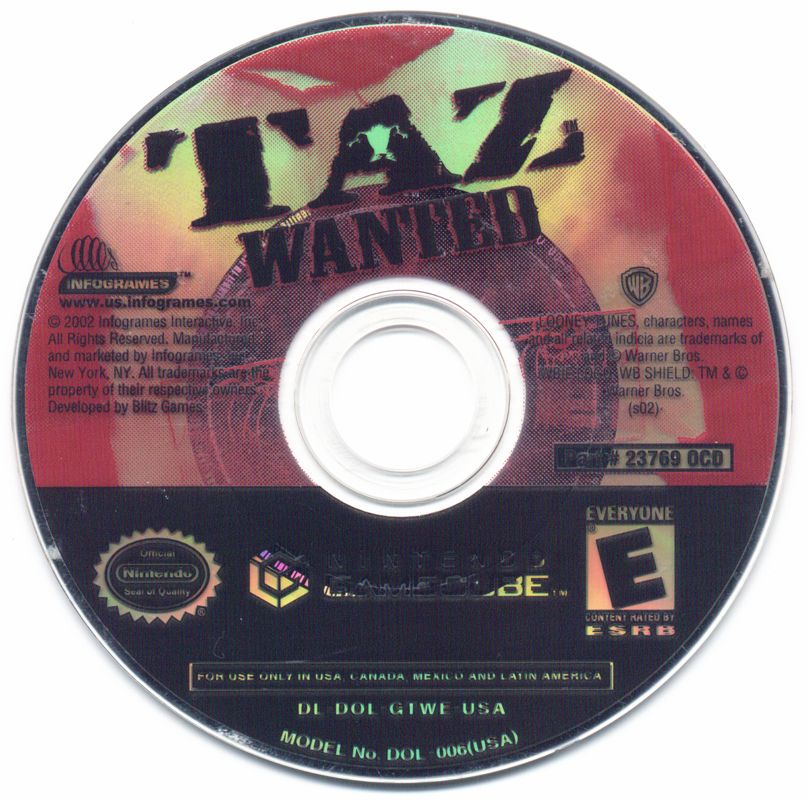 Taz: Wanted cover or packaging material - MobyGames