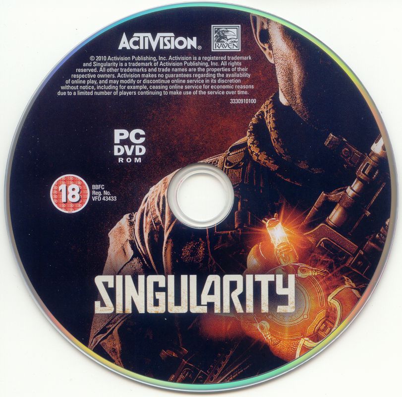 Singularity cover or packaging material - MobyGames