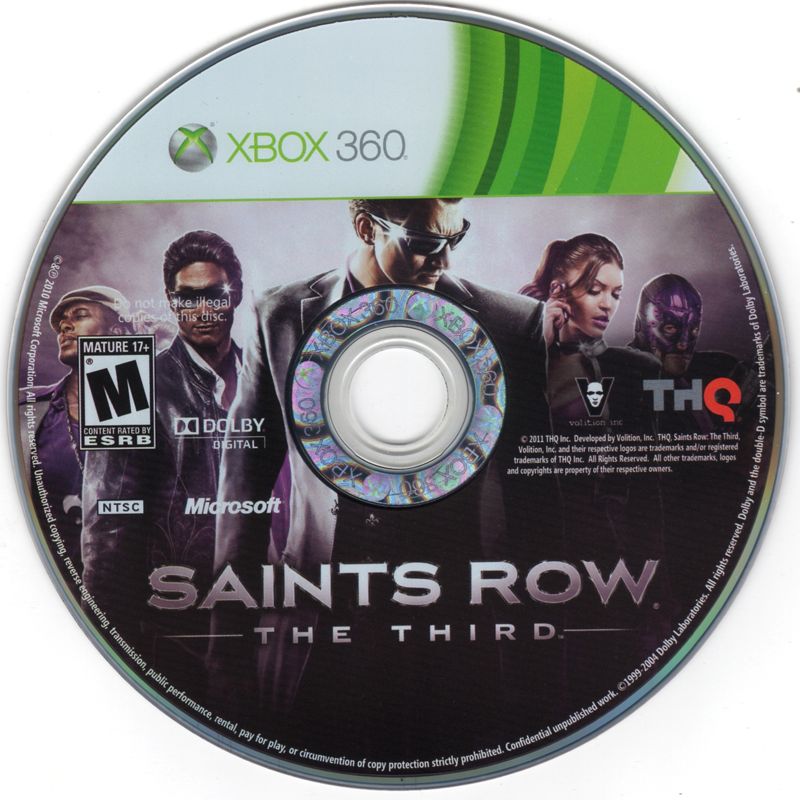 Saints Row: The Third cover or packaging material - MobyGames