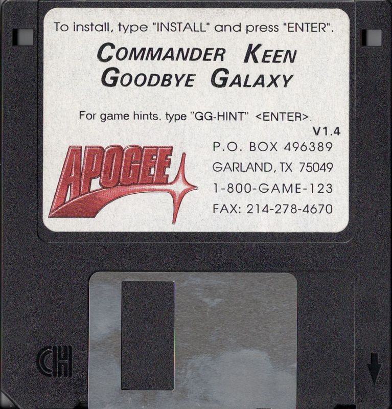Commander Keen: "Goodbye, Galaxy!" cover or packaging material - MobyGames