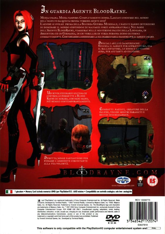 BloodRayne cover or packaging material - MobyGames
