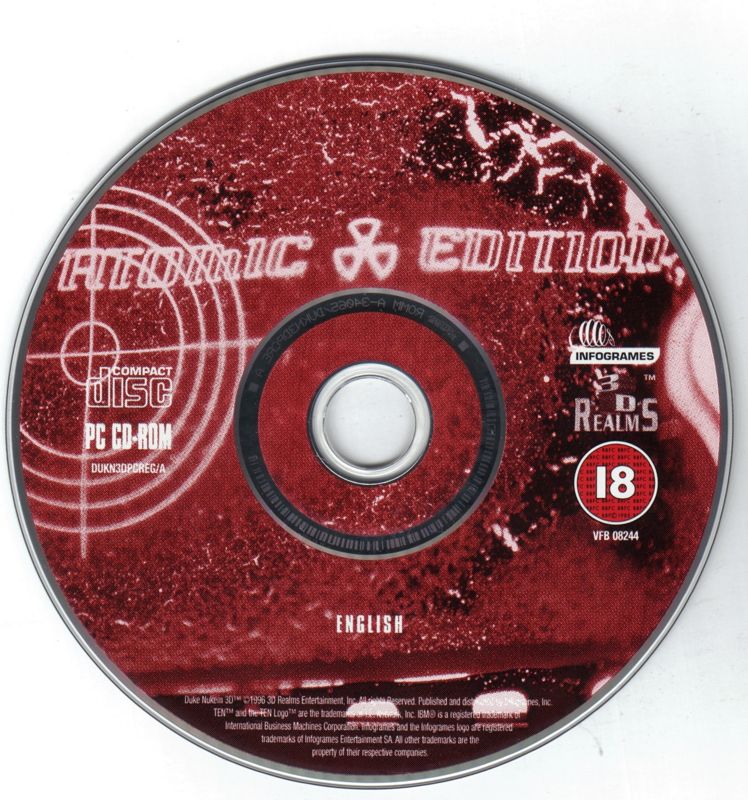 Duke Nukem 3D: Atomic Edition cover or packaging material - MobyGames