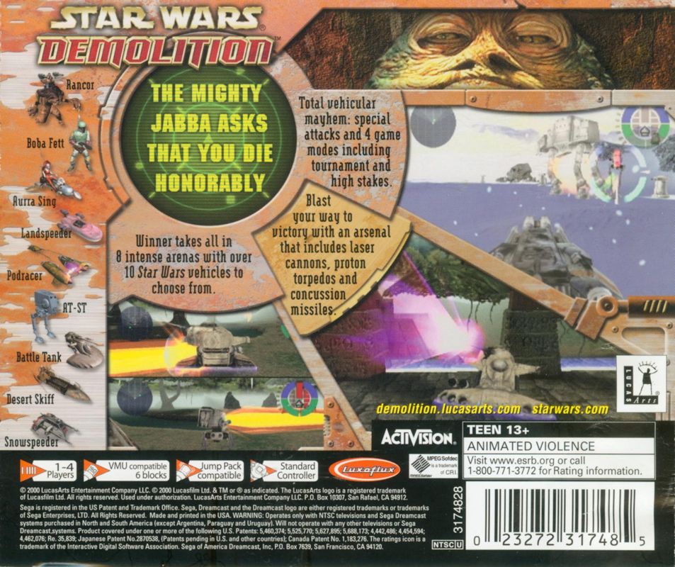 Star Wars: Demolition cover or packaging material - MobyGames