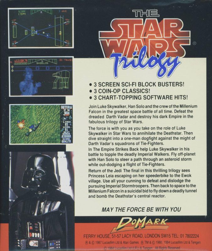 The Star Wars Trilogy cover or packaging material - MobyGames