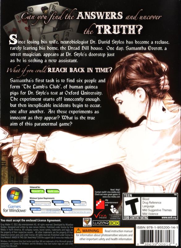 Gray Matter cover or packaging material - MobyGames