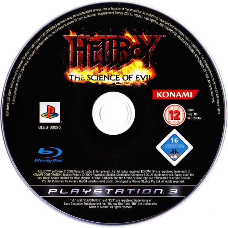 Hellboy: The Science of Evil cover or packaging material - MobyGames