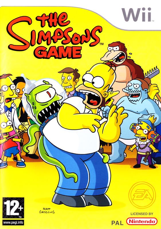 The Simpsons Game cover or packaging material - MobyGames