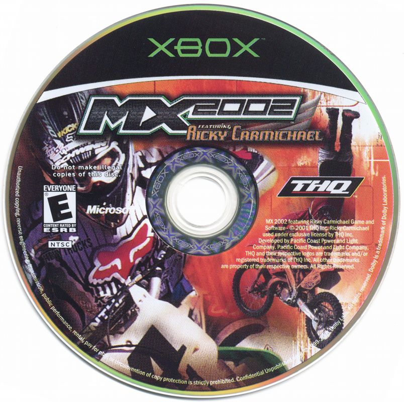 MX 2002 featuring Ricky Carmichael cover or packaging material - MobyGames