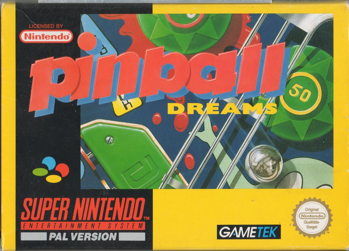 Pinball Dreams cover or packaging material - MobyGames