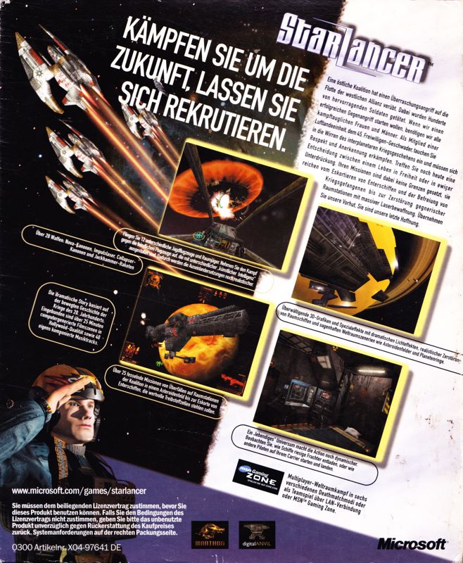 Starlancer cover or packaging material - MobyGames