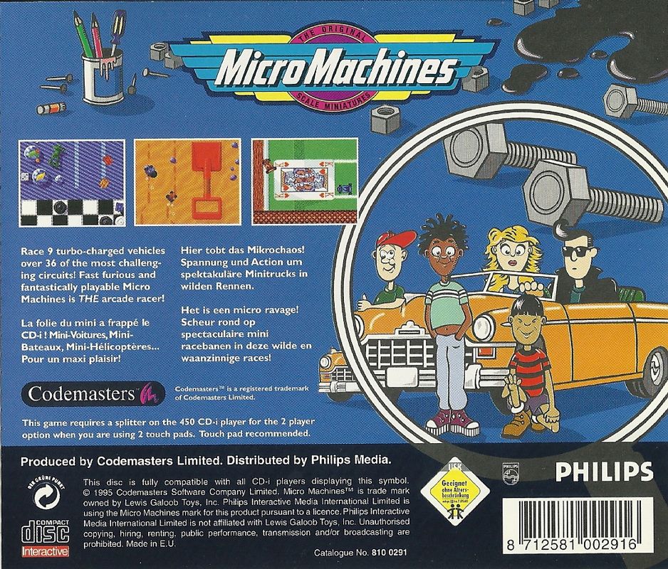 Micro Machines cover or packaging material - MobyGames