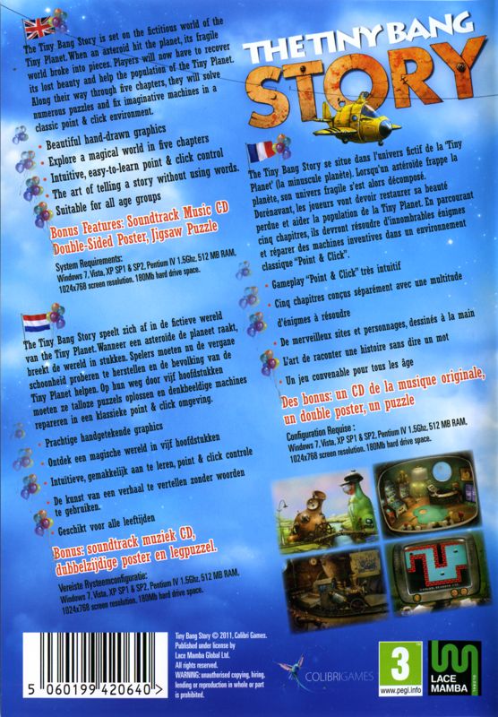 The Tiny Bang Story cover or packaging material - MobyGames