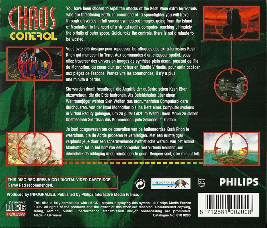 Chaos Control cover or packaging material - MobyGames