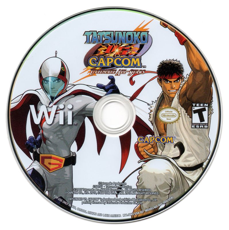 Tatsunoko vs. Capcom: Ultimate All-Stars cover or packaging material ...