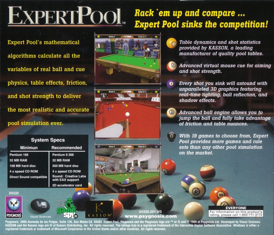 Expert Pool cover or packaging material - MobyGames