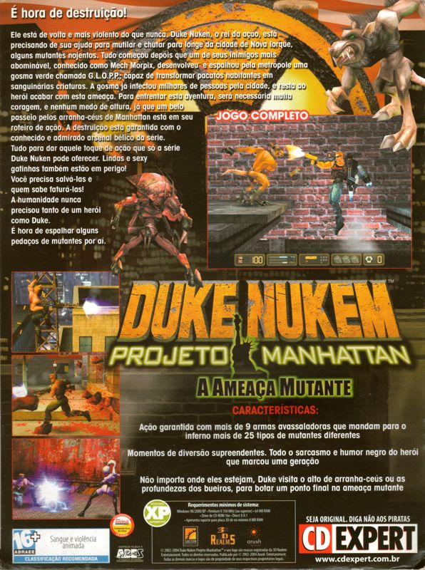 Duke Nukem: Manhattan Project cover or packaging material - MobyGames