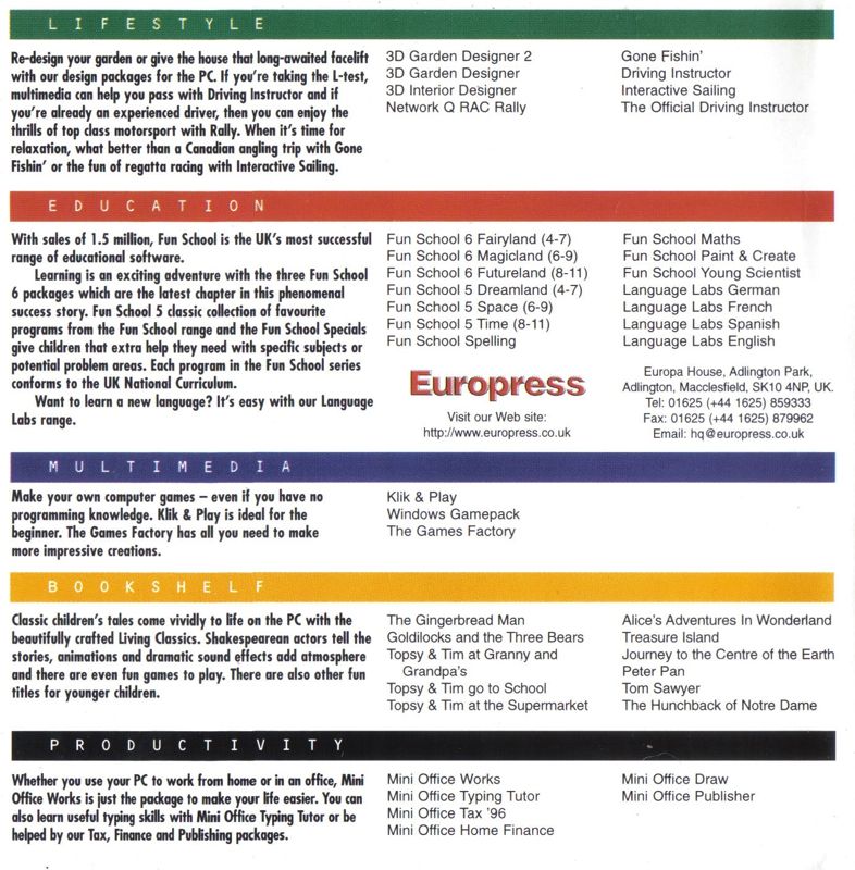 Total Insanity cover or packaging material - MobyGames