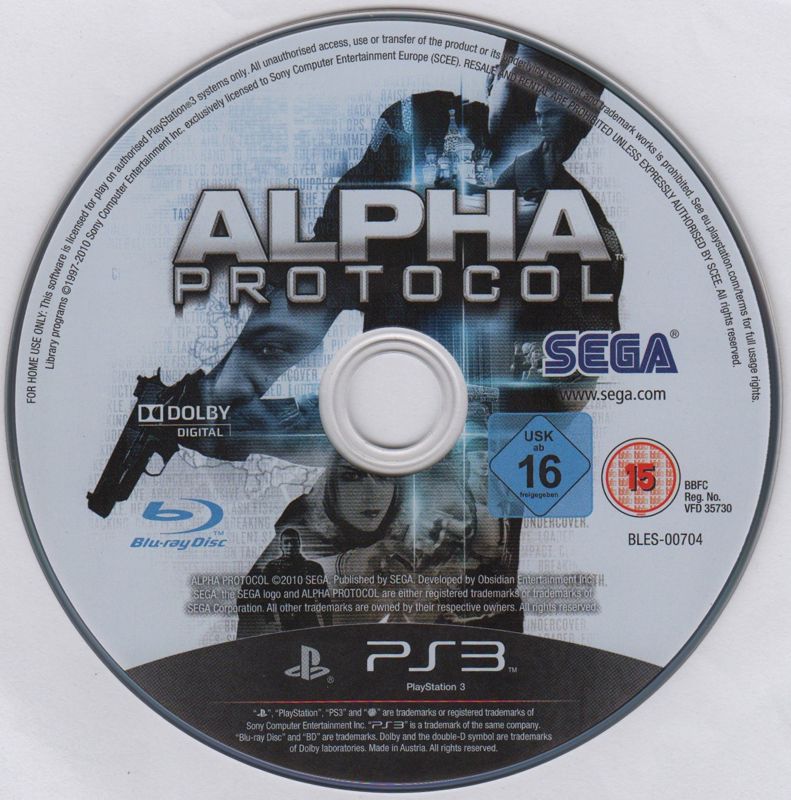 Alpha Protocol cover or packaging material - MobyGames