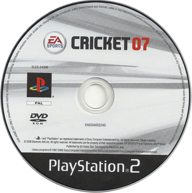 Cricket 07 cover or packaging material - MobyGames