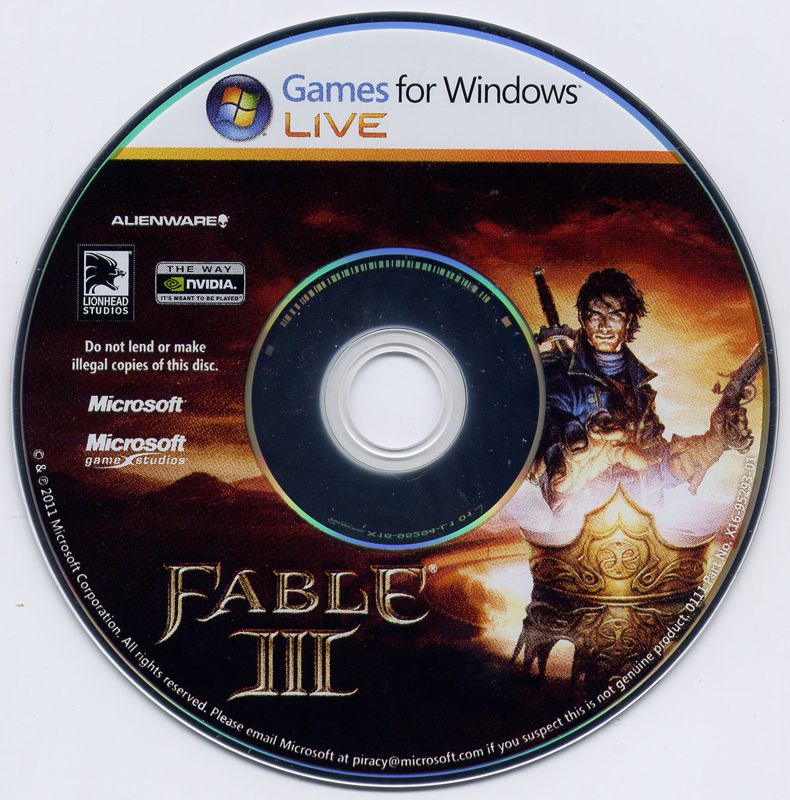 Fable III cover or packaging material - MobyGames
