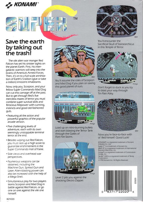 Super Contra cover or packaging material - MobyGames