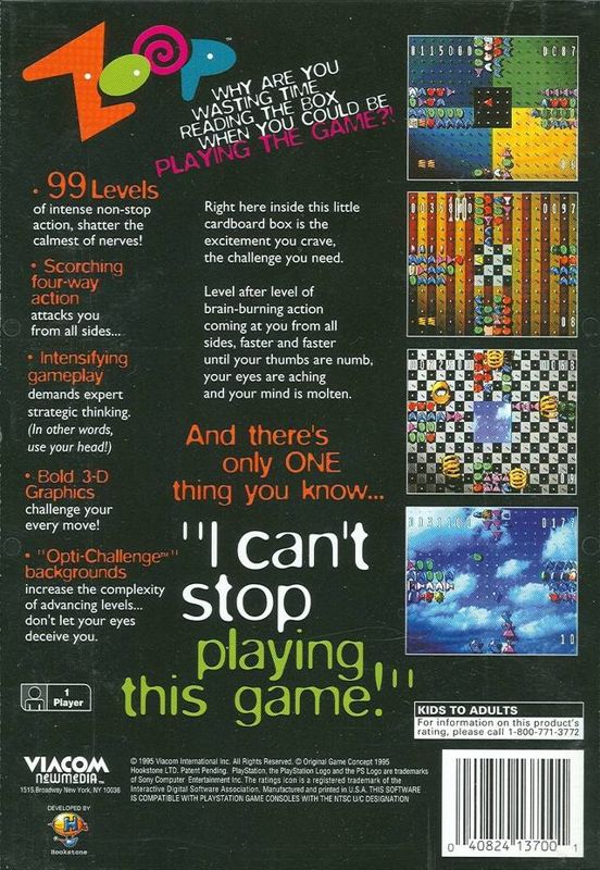 Zoop cover or packaging material - MobyGames