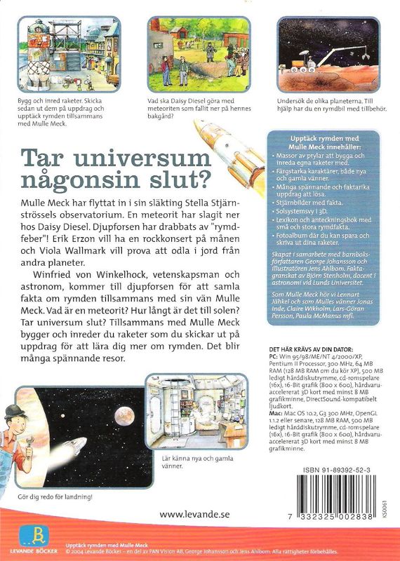 Upptäck rymden med Mulle Meck cover or packaging material - MobyGames