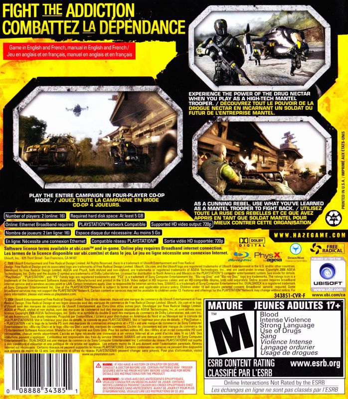 Haze cover or packaging material - MobyGames