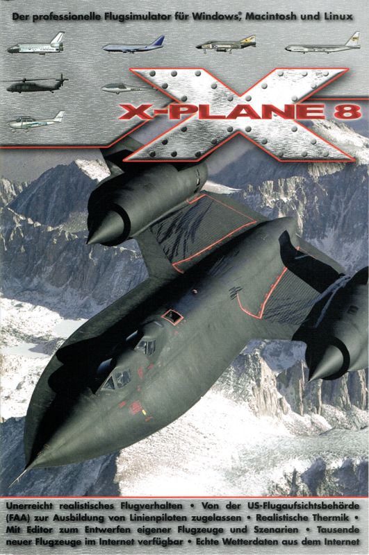 X-Plane 8 cover or packaging material - MobyGames