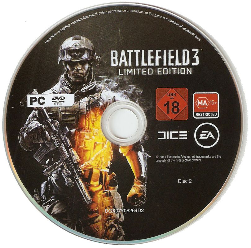 Battlefield 3: Limited Edition cover or packaging material - MobyGames