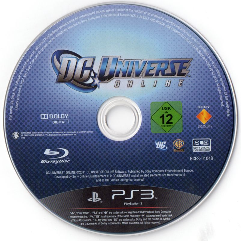 DC Universe Online cover or packaging material - MobyGames