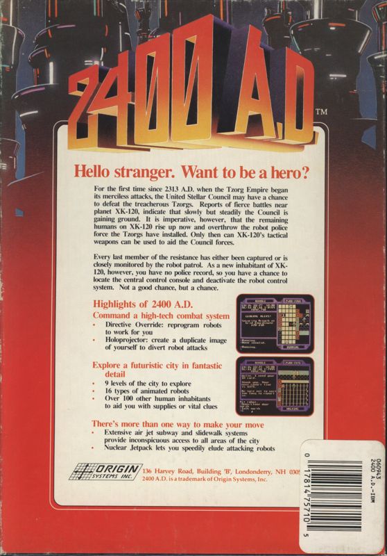 2400 A.D. cover or packaging material - MobyGames