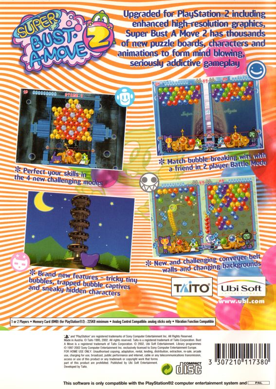 Super Bust-A-Move 2 cover or packaging material - MobyGames