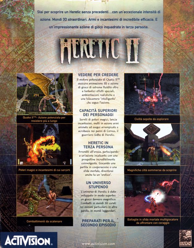 Heretic II cover or packaging material - MobyGames