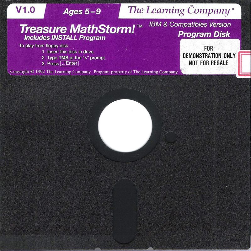 Treasure MathStorm! cover or packaging material - MobyGames