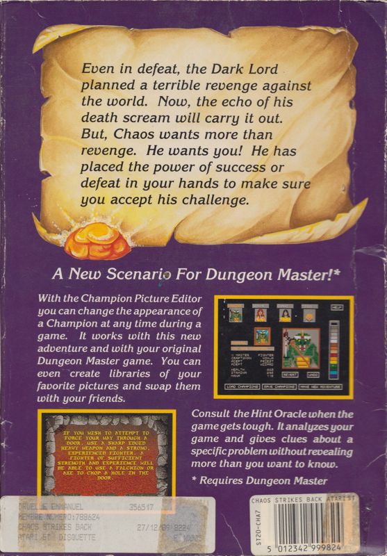 Dungeon Master: Chaos Strikes Back - Expansion Set #1 cover or ...