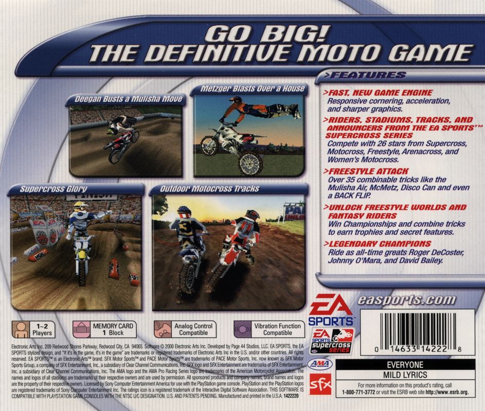 Supercross cover or packaging material - MobyGames