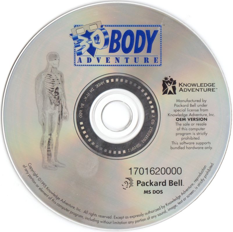 3-D Body Adventure cover or packaging material - MobyGames