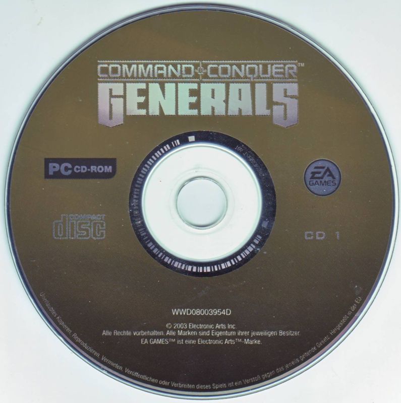 Command & Conquer: Generals cover or packaging material - MobyGames