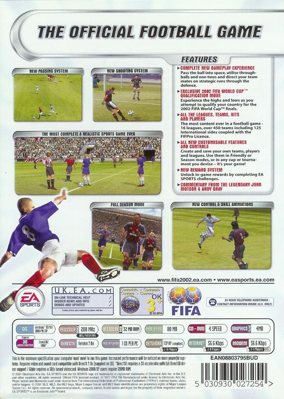 FIFA Soccer 2002: Major League Soccer cover or packaging material ...